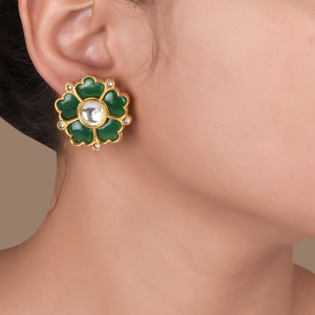 ZAMARUD EARSTUDS - STERLING SILVER – Symetree