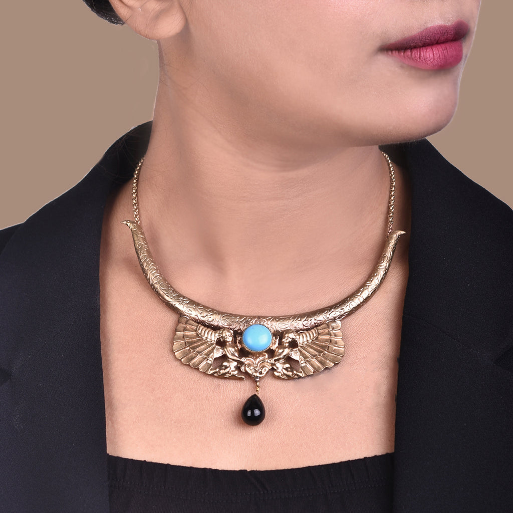 THE MID CENTURY CUPID LINK HANSULI NECKLACE – Symetree