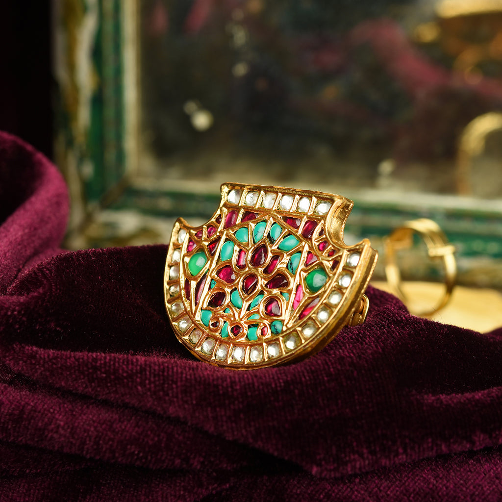 PARTICOLORED BARCHI RING - STERLING SILVER – Symetree